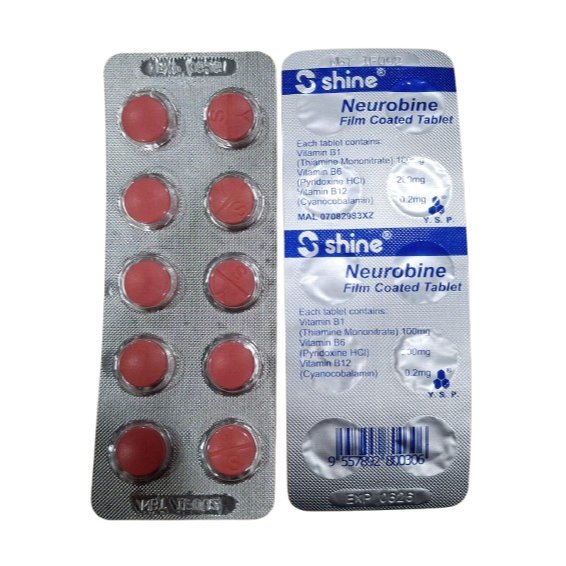 Shine Neurobine Film Coated Tablets 1 blister/10 tablets [exp06/2026 ...