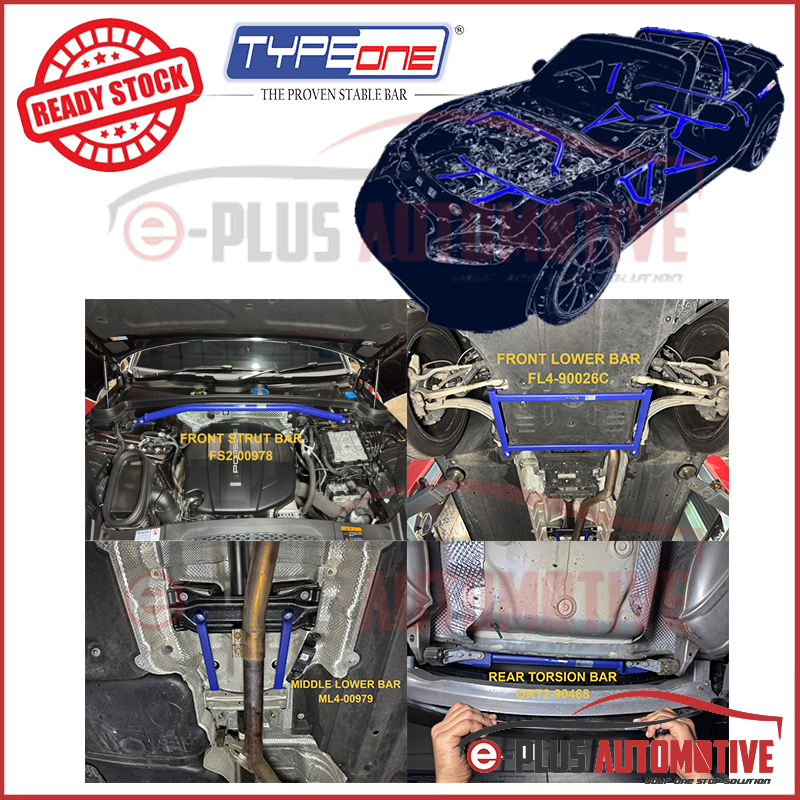 Porsche Macan 2.0T 4WD 2014-2018 Type One Stable Bar Multi Point Strut ...