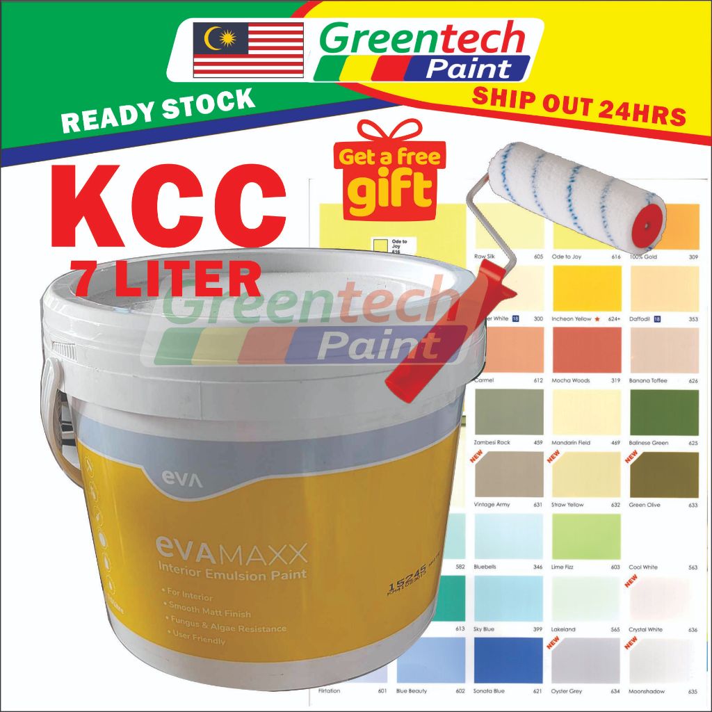 7L KCC EVA MAXX Interior Ceiling Wall Undercoat Emulsion ( FREE 7 ...