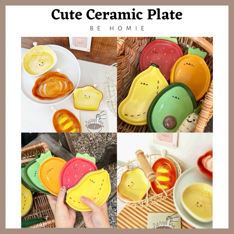 Quality cute bread ceramic plate cute fruit plate breakfast plate cup ...