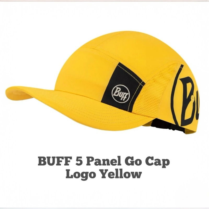 BUFF 5 Panel Go Cap Logo Yellow | Shopee Malaysia