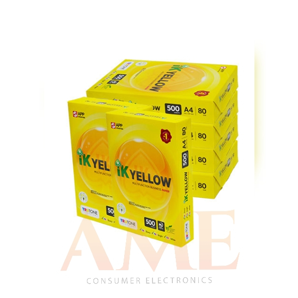 IK Yellow A4 Paper 70gsm | 500 sheets | 1 Ream | Shopee Malaysia