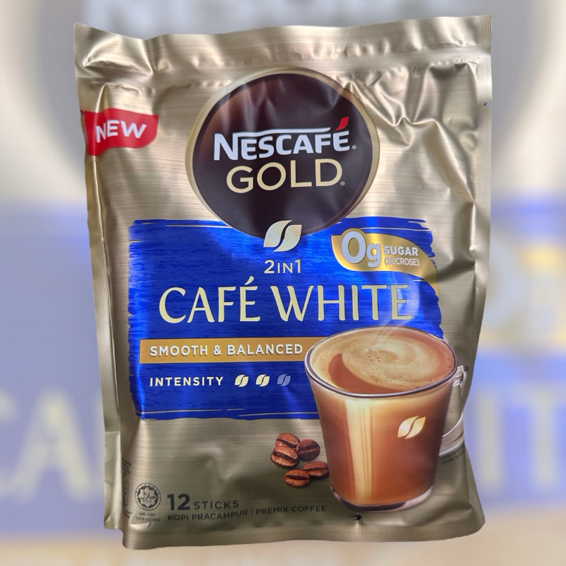 Nescafe Gold Cafe White 2 in 1 | Kopi Putih Premium | White Coffee ...