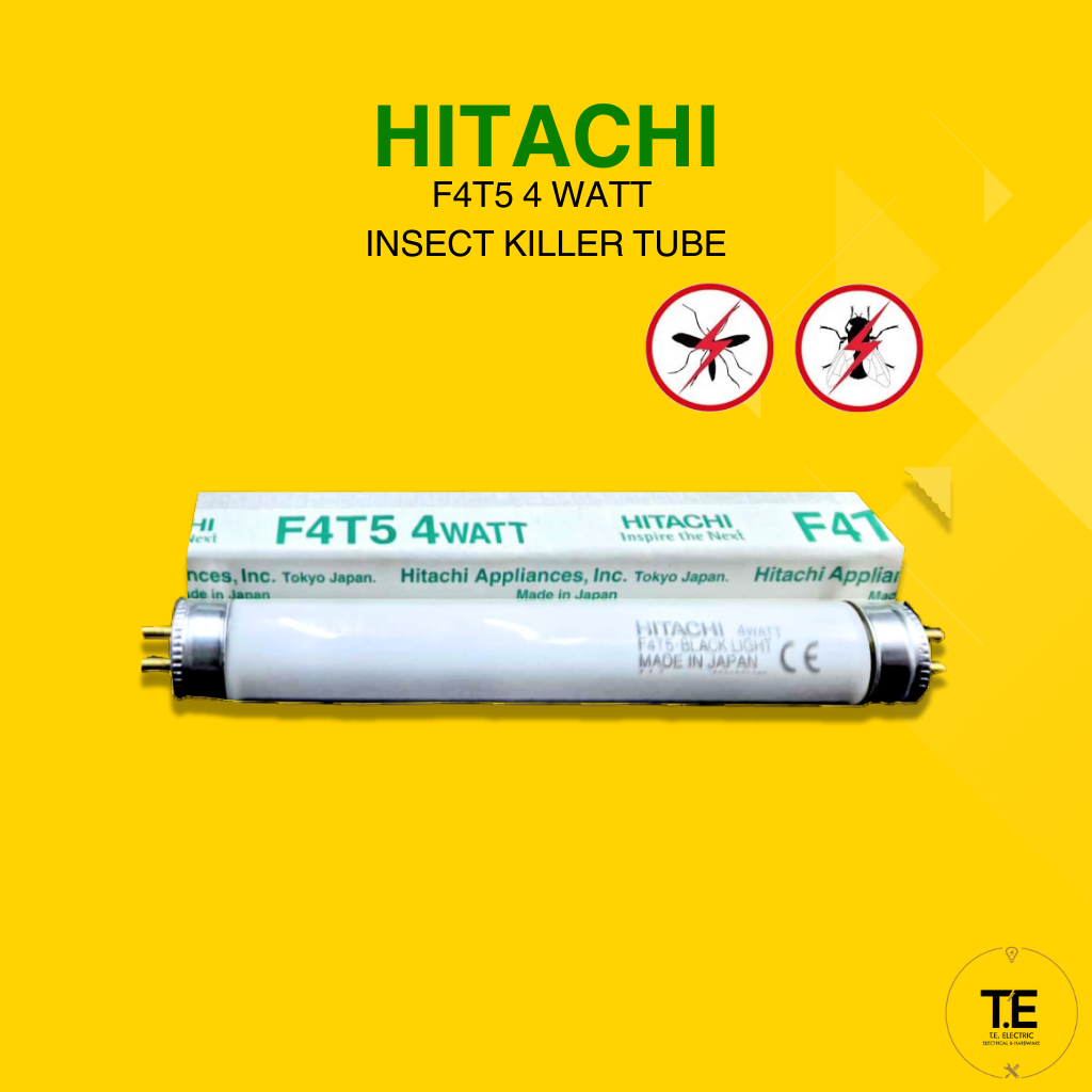 HITACHI 4 W F4T5 / BL BLACK LIGHT INSECT KILLER TUBE | Shopee Malaysia