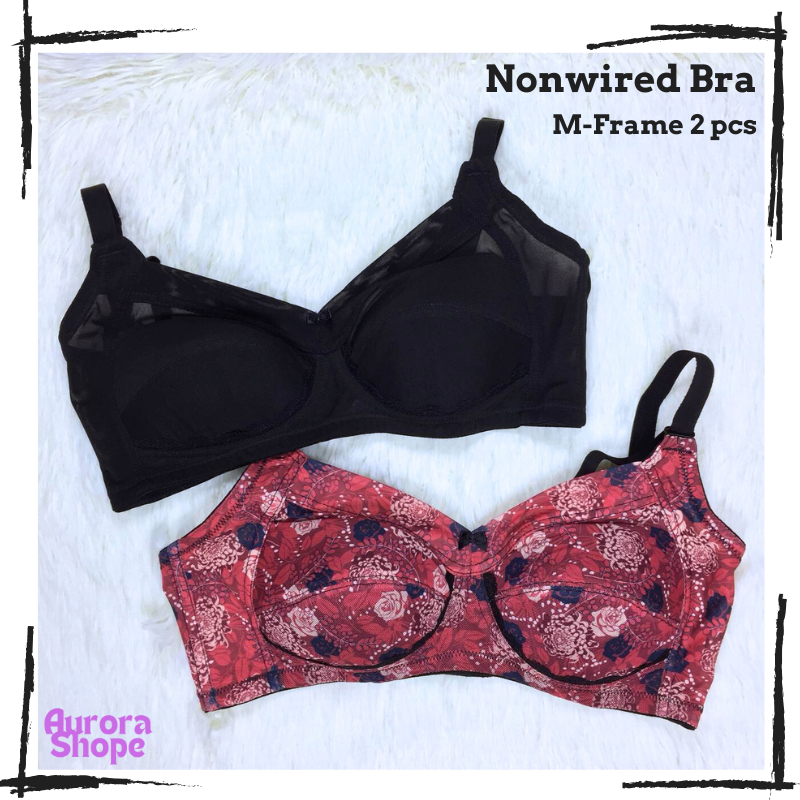 Maribeth Nonwired M-Frame Bra 2pcs Set Full Cup | Tanpa Dawai | 34B-42D ...