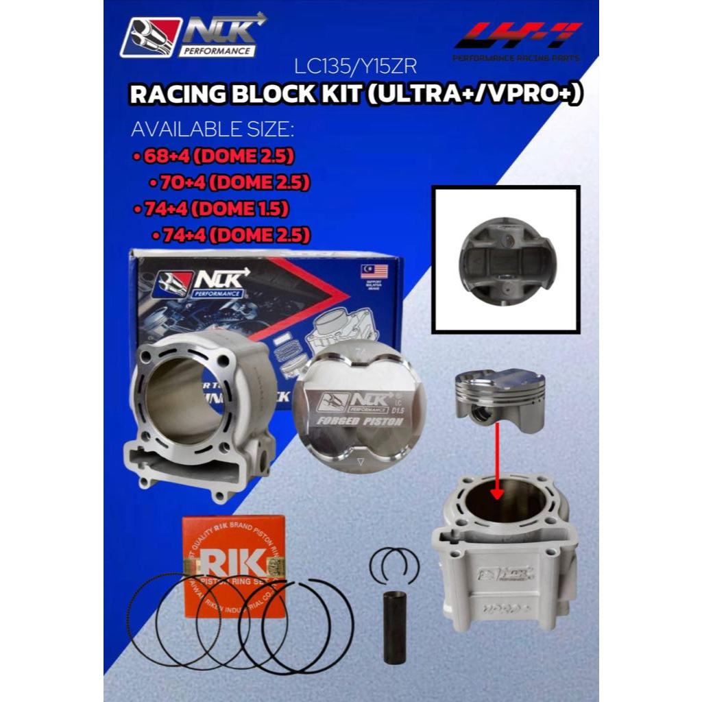 NLK PERFORMANCE BLOCK KIT SET LC135 Y15ZR 68MM 70MM 74MM CERAMIC BLOCK | Shopee Malaysia