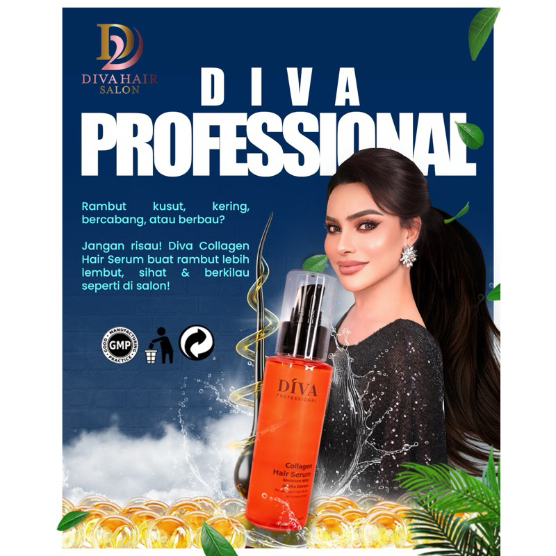 DIVA. HAIR SERUM COLLAGEN UNTUK RAMBUT GUGUR DAN KERING.HALAL | Shopee ...