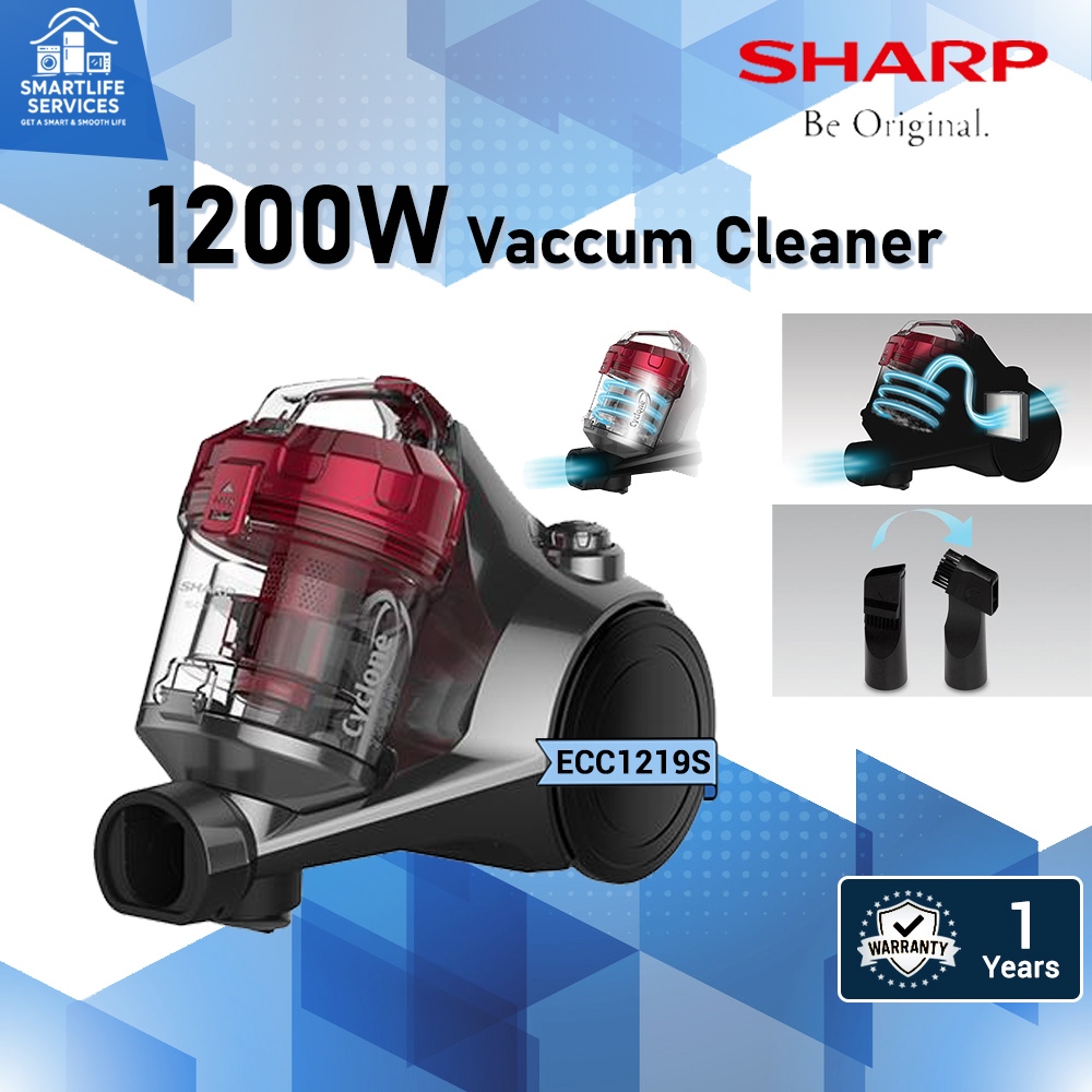Sharp 1200W/1600W/ 1800W/ 2000W/ 2200W Vacuum Cleaner Bagless | Shopee ...