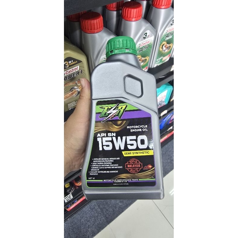 ESR MOTOR OIL ENGINE OIL 4T SEMI SYNTHETIC 15W50 1L | Shopee Malaysia
