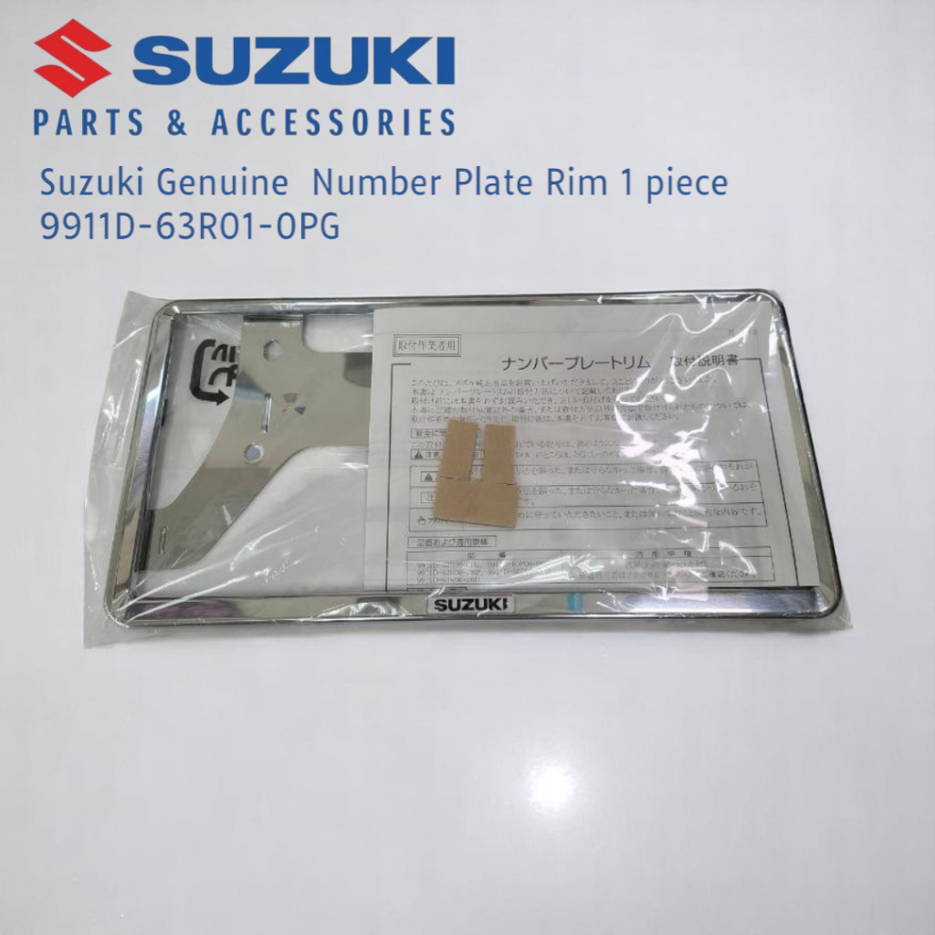 Suzuki Genuine Number Plate Rim 1 piece 9911D-63R01-0PG | Shopee Malaysia
