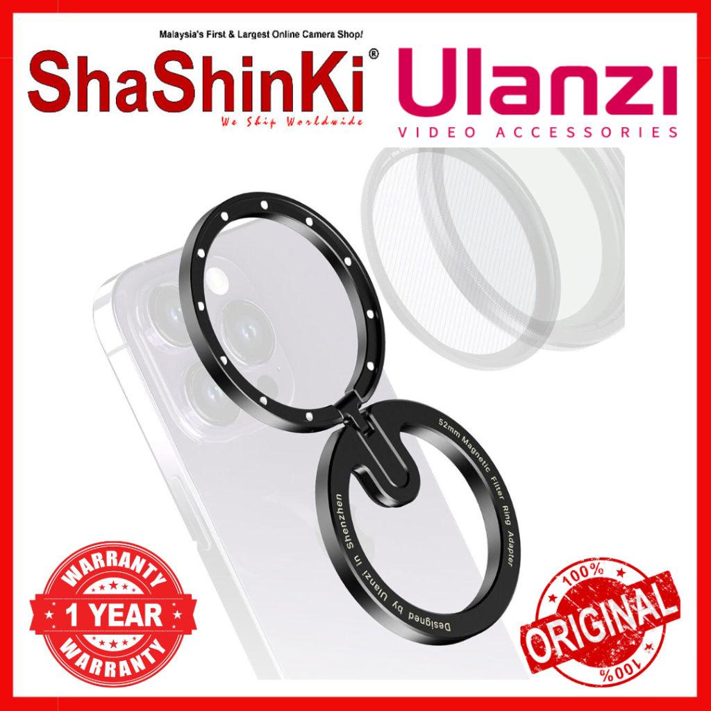Ulanzi MagFilter Magnetic Filter Adapter Ring for Smartphones (52mm ...