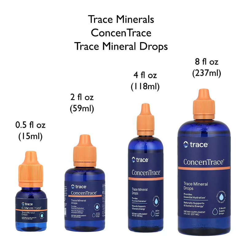 New Look! Trace, ConcenTrace, Trace Mineral Drops, Sea Minerals, 15 ml ...