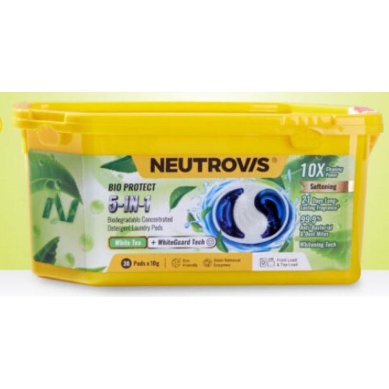 NEUTROVIS Concentrated Detergent Laundry Pods (10g x 30s) – White Tea ...