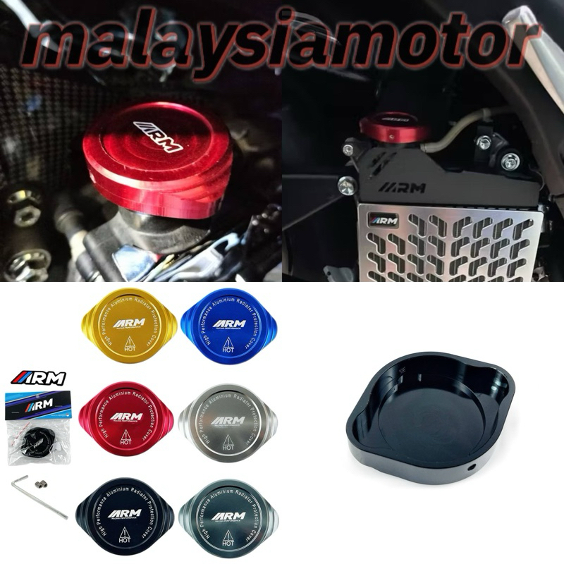 Radiator CAP UNIVERSAL RADIATOR ARM CAP FULL CNC NMAX AEROX PCX VARIO ...