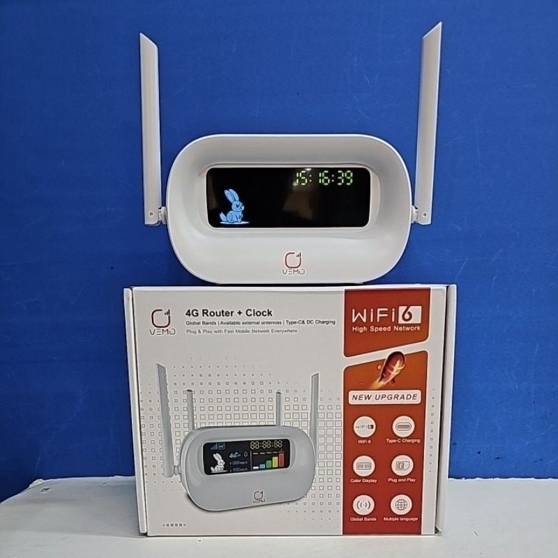 VEMO 4G+WIFI 6 ROUTER Global Bands 4 External Antenna Super Fast High ...