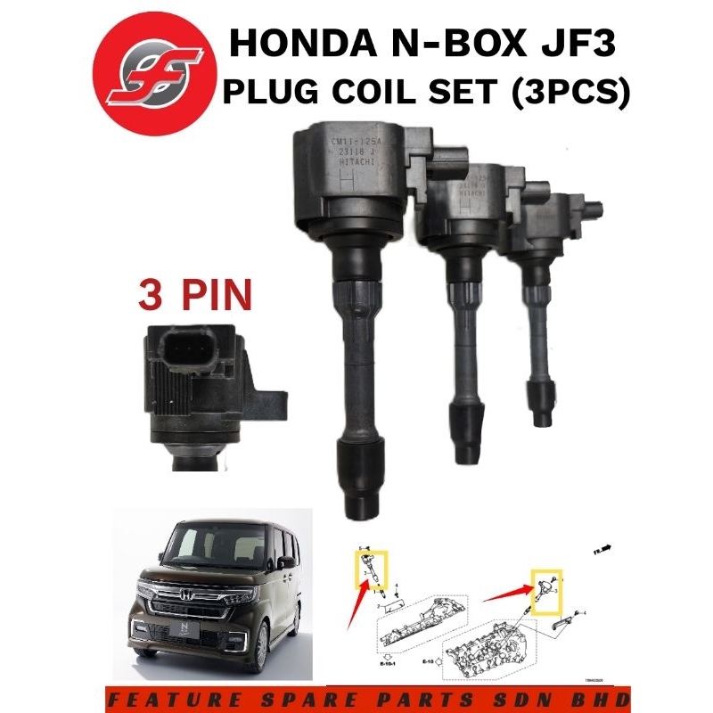Honda NBOX JF3 PLUG COIL / NBOX JF3 IGNITION COIL | Shopee Malaysia