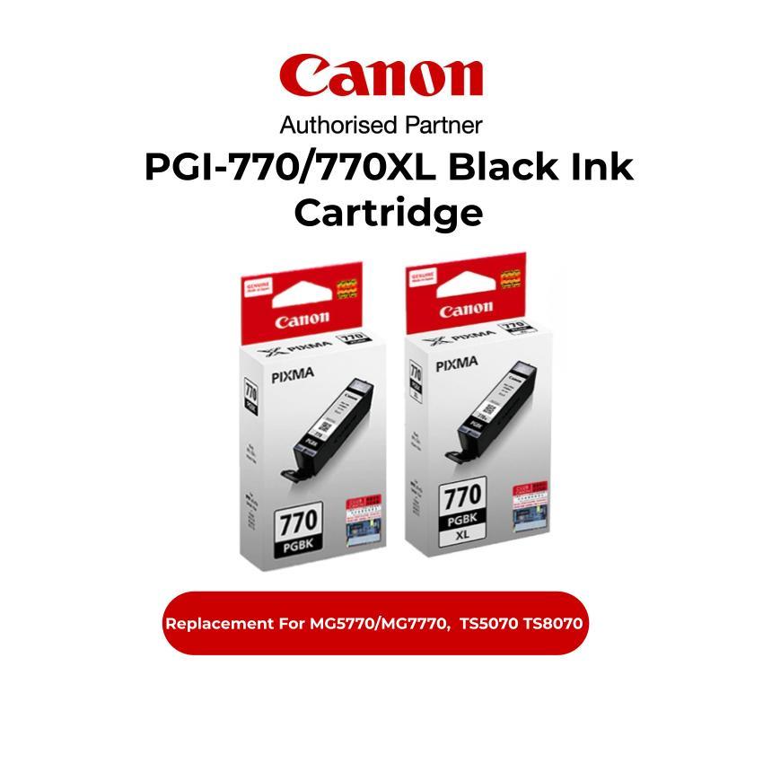 CANON PGI-770 / PGI-770 XL Black Pigment Ink Cartridge | Shopee Malaysia