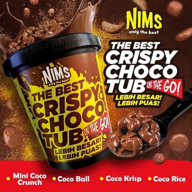 NIMS CRISPY CHOCOTUB CHOCOJAR CHOCO JAR CHOCOLATE JAR | Shopee Malaysia