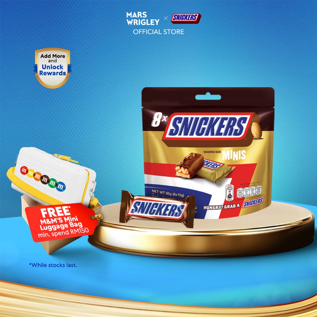-MINGYU's Favorite- Snickers Peanut Bar Share Bag 80g Chocolate ...