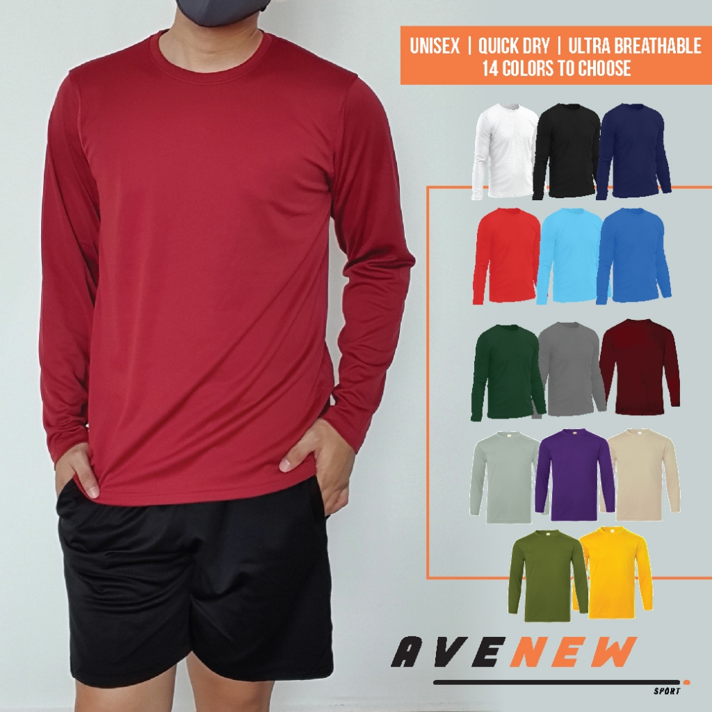 Ultifresh Ready Stock Long Sleeve Dri-Fit T-Shirt - Ultra Breathable ...