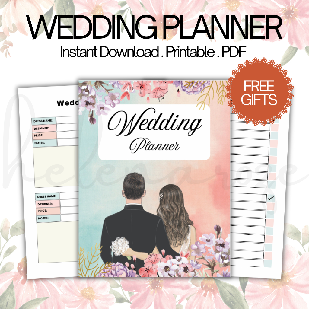Wedding Planner, Book Pdf Printable Digital Checklist Kahwin Tunang ...
