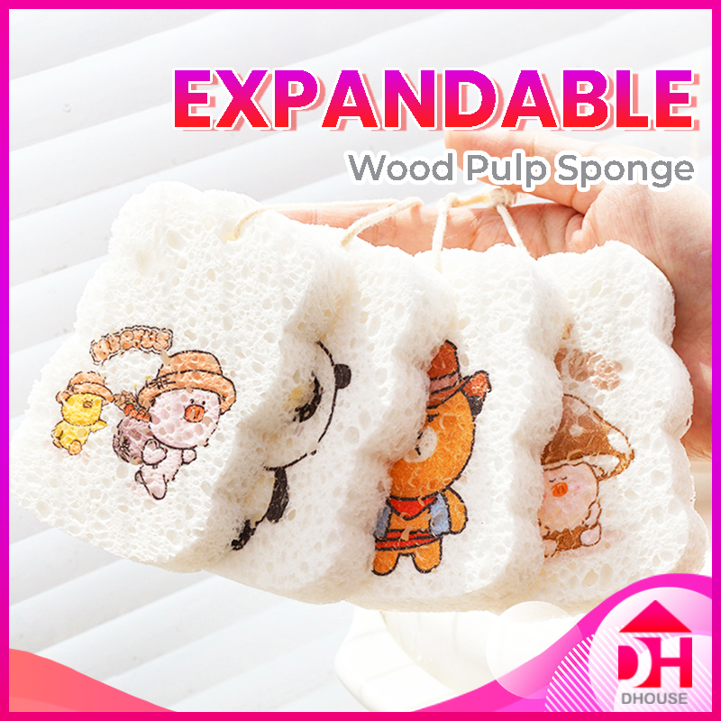 Super Absorbent Magic Wood Pulp Sponge Soap Kitchen Cookware Clean ...