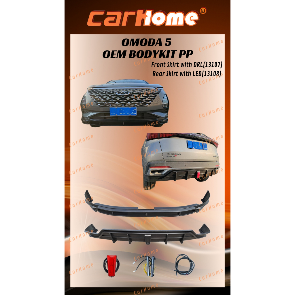Chery omoda 5 aero bodykit body kit front rear skirt lip diffuser ...