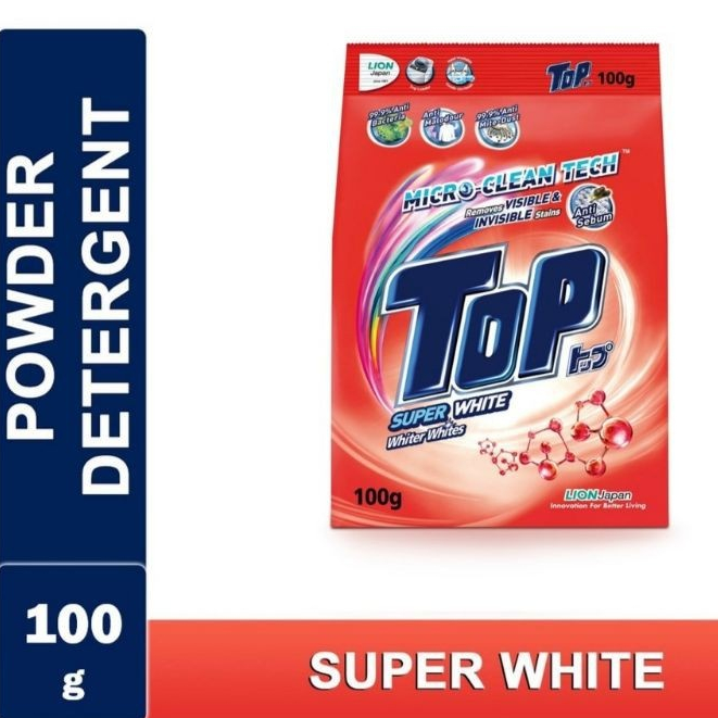 Top Powder Detergent Super White (100g) | Shopee Malaysia