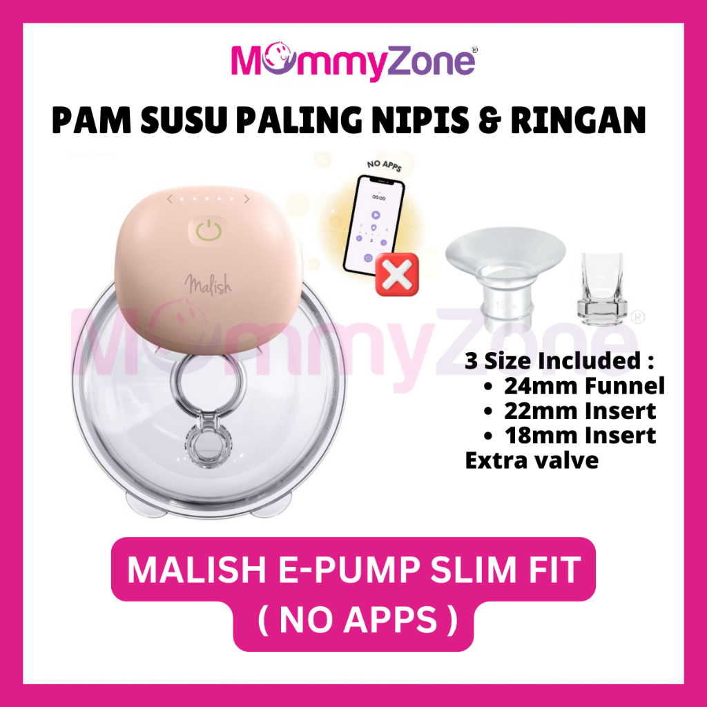 Malish - E-Pump Slim Fit Pam Susu Bebas Tangan Tanpa Aplikasi / Tanpa ...