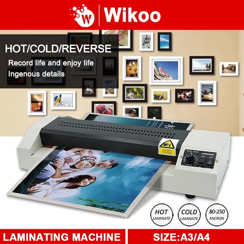 A3/A4 Laminating Machine Heavy Duty Mesin Laminate A4 School Office Supplies HOT/COLD/REVERSE ...