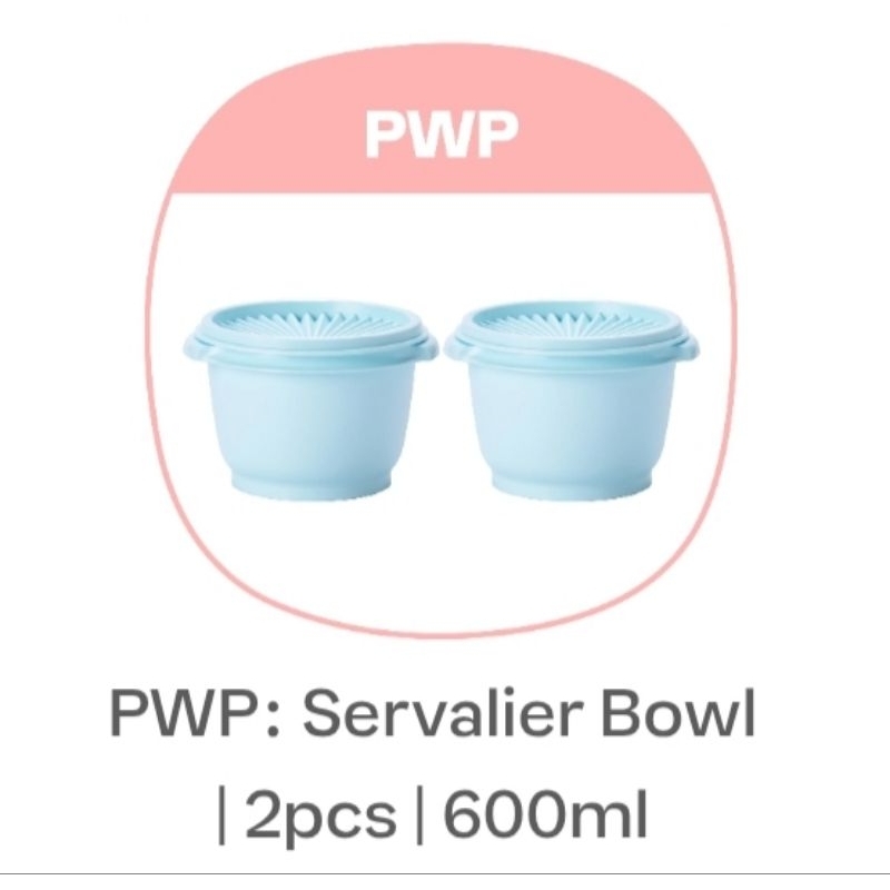 Tupperware Servelier Bowl 600ml(2 Pcs) | Shopee Malaysia