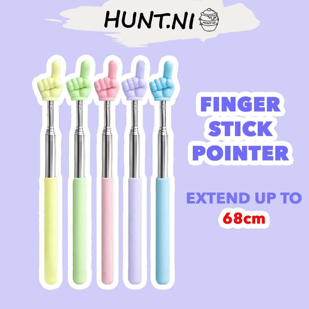 Finger Pointing Stick Pointer Retractable Reading Guide Classroom ...