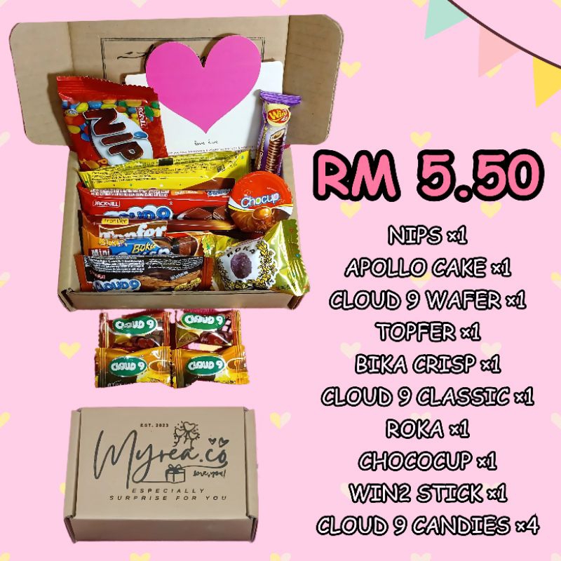 RM5 Chocolate Gift Box Murah | Coklat Hadiah Gift Box Murah | Surprise ...