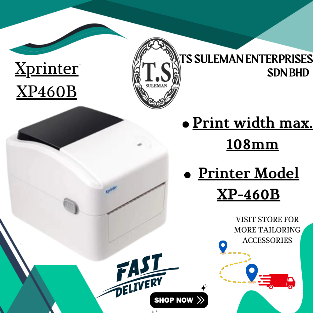 Xprinter XP460B ,XP 420B ( USB ONLY )AND (Thermal Printer USB Bluetooth ...