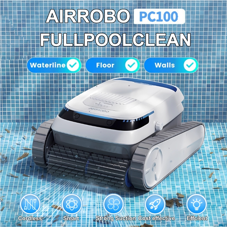 【KL Pick up】AIRROBO PC10 Cordless Robotic Pool Cleaner Runtime Wall ...