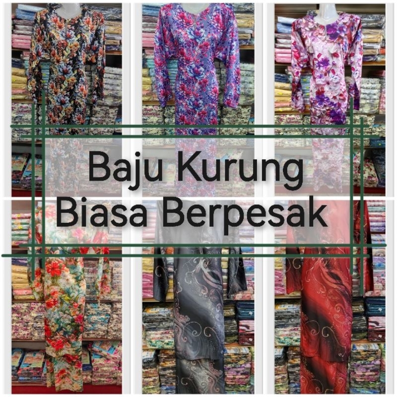 GKIJ [10]Baju Kurung Pesak Kain Susun Tepi Corak Batik dan lain-lain ...