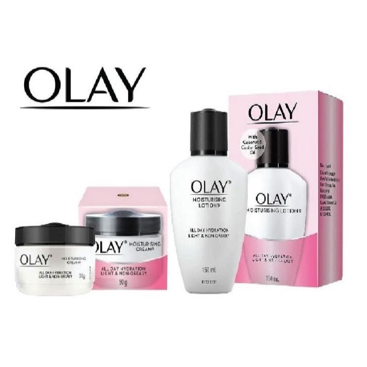 OLAY MOISTURIZING LOTION 150ML ( PINK ) / CREAM (50G) | Shopee Malaysia