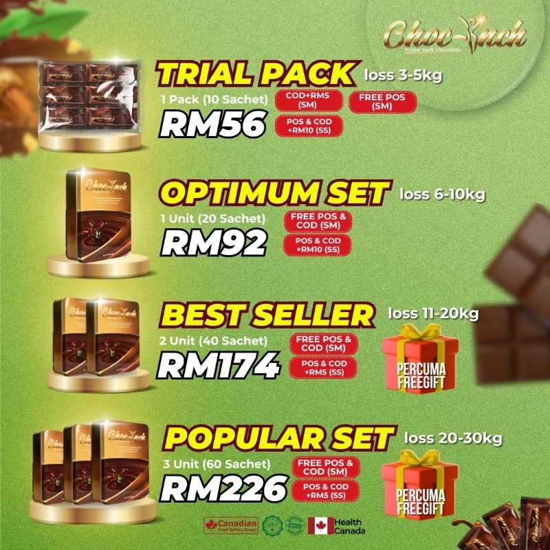 CHOC INCH HQ (COKLAT KURUS SEAWAL 4-7 HARI) Choco Inch Slimming ...