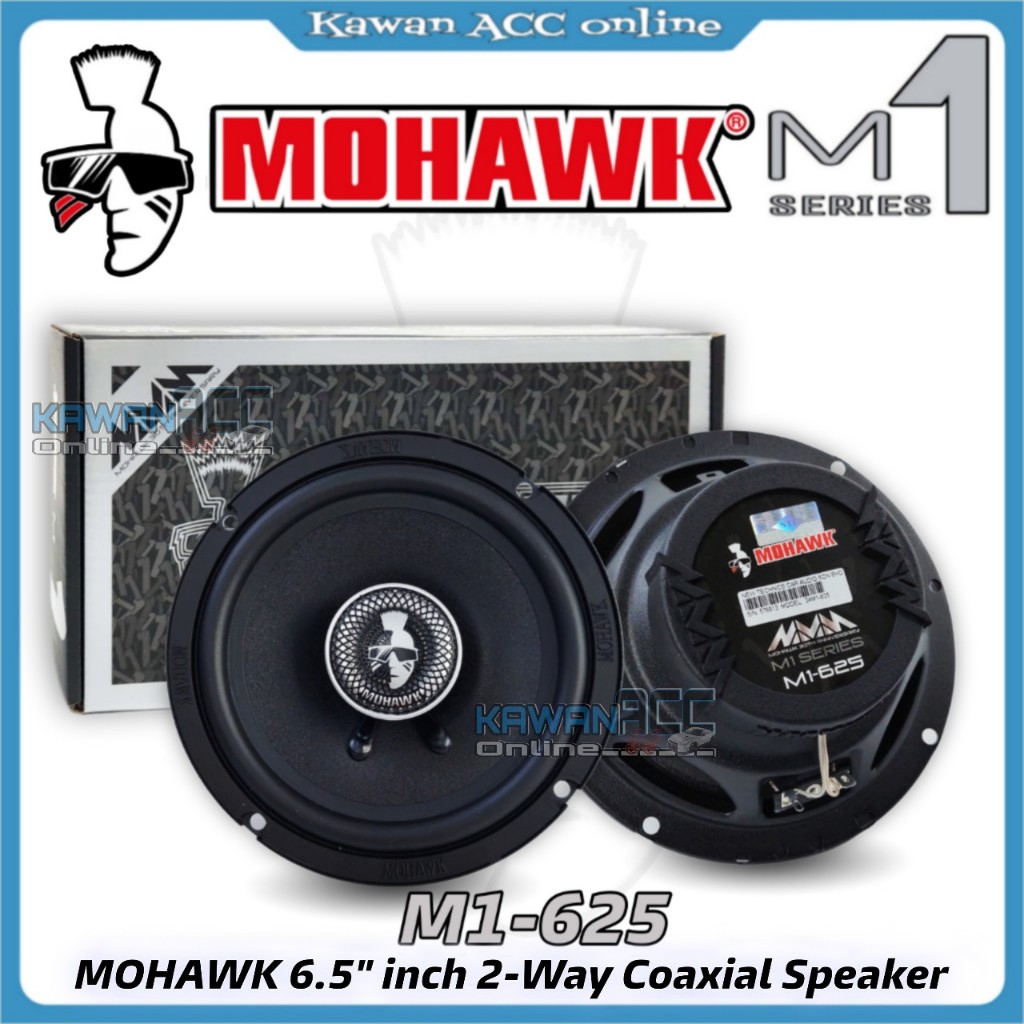 MOHAWK 6.5" 2way Coaxial Speaker PRO/MS/M1 Series M1-625 FOR Proton,Perodua,Honda,Toyota ...