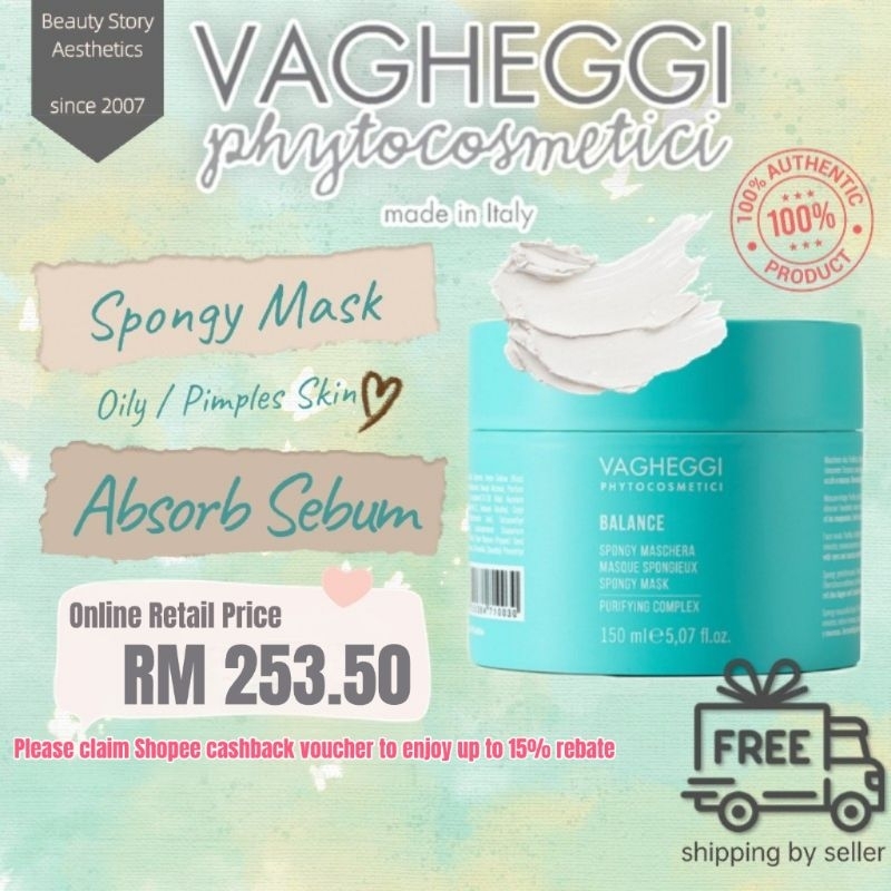 VAGHEGGI BALANCE SPONGY MASK 150ml | Shopee Malaysia