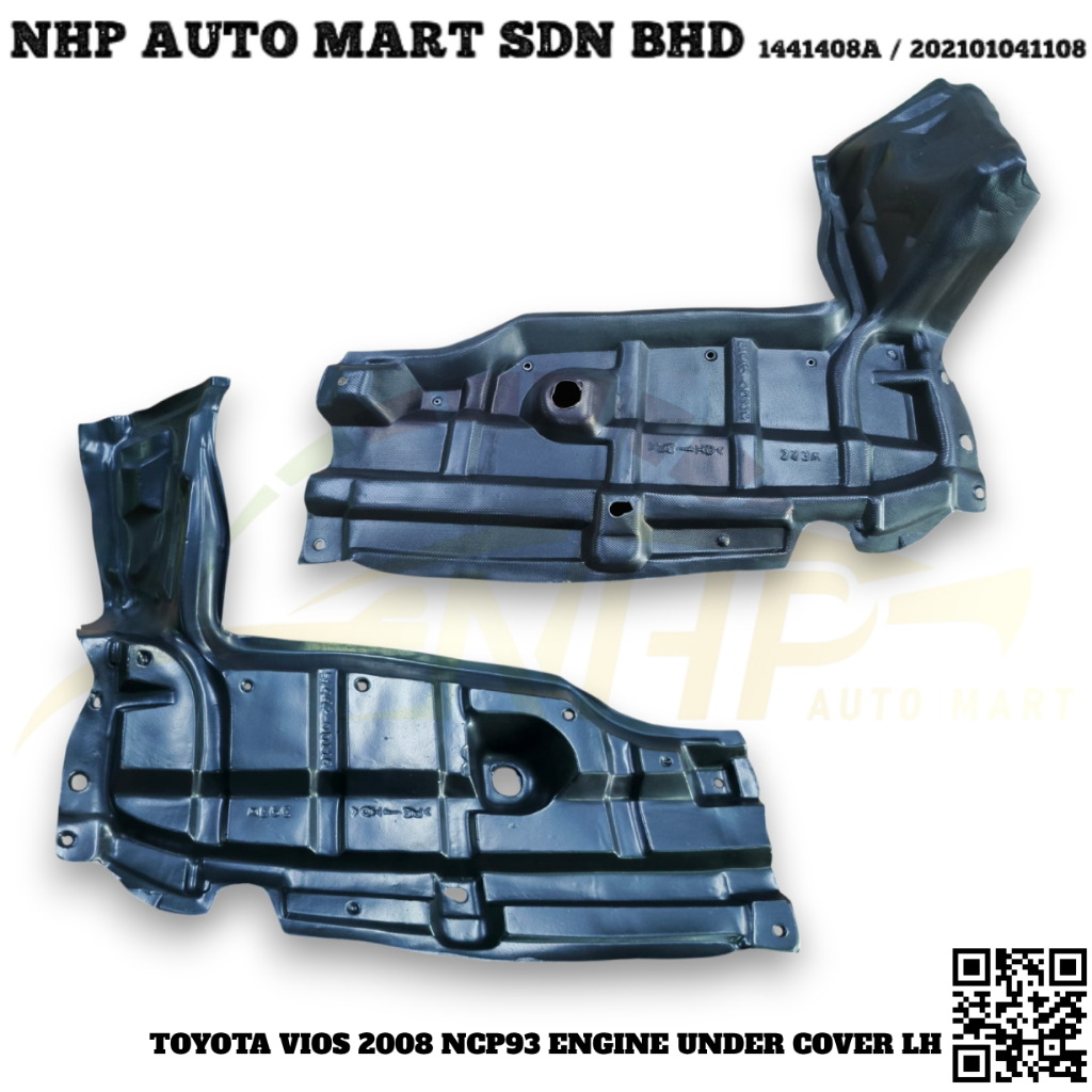 TOYOTA VIOS 2008 NCP93 ENGINE UNDER COVER | Shopee Malaysia