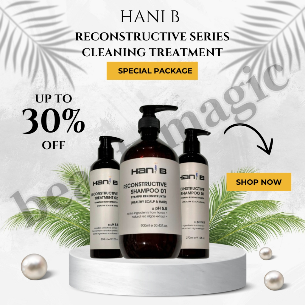 HANI B HALAL CERTIFIED Reconstructive Series Cleaning Shampoo & Scalp ...