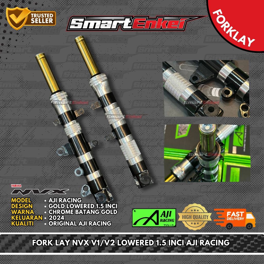 FORK LAY NVX V1/V2 LOWERED 1.5 INCI AJI RACING | Shopee Malaysia