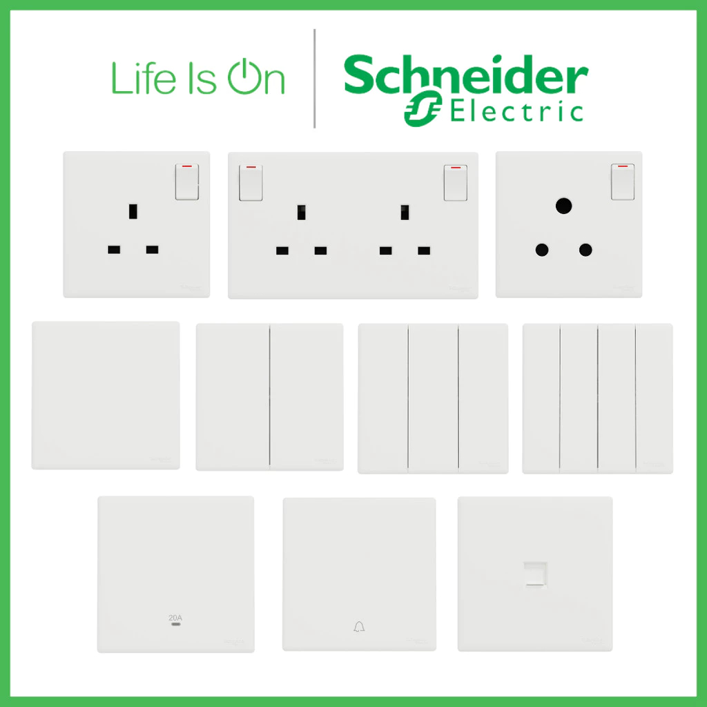 Schneider Electric VIVACE-E 16AX Series Switches & Sockets (White ...