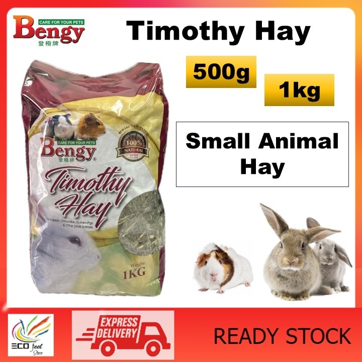 Bengy Timothy Hay for Rabbit and Small Animals (500g)(1kg) | Shopee ...
