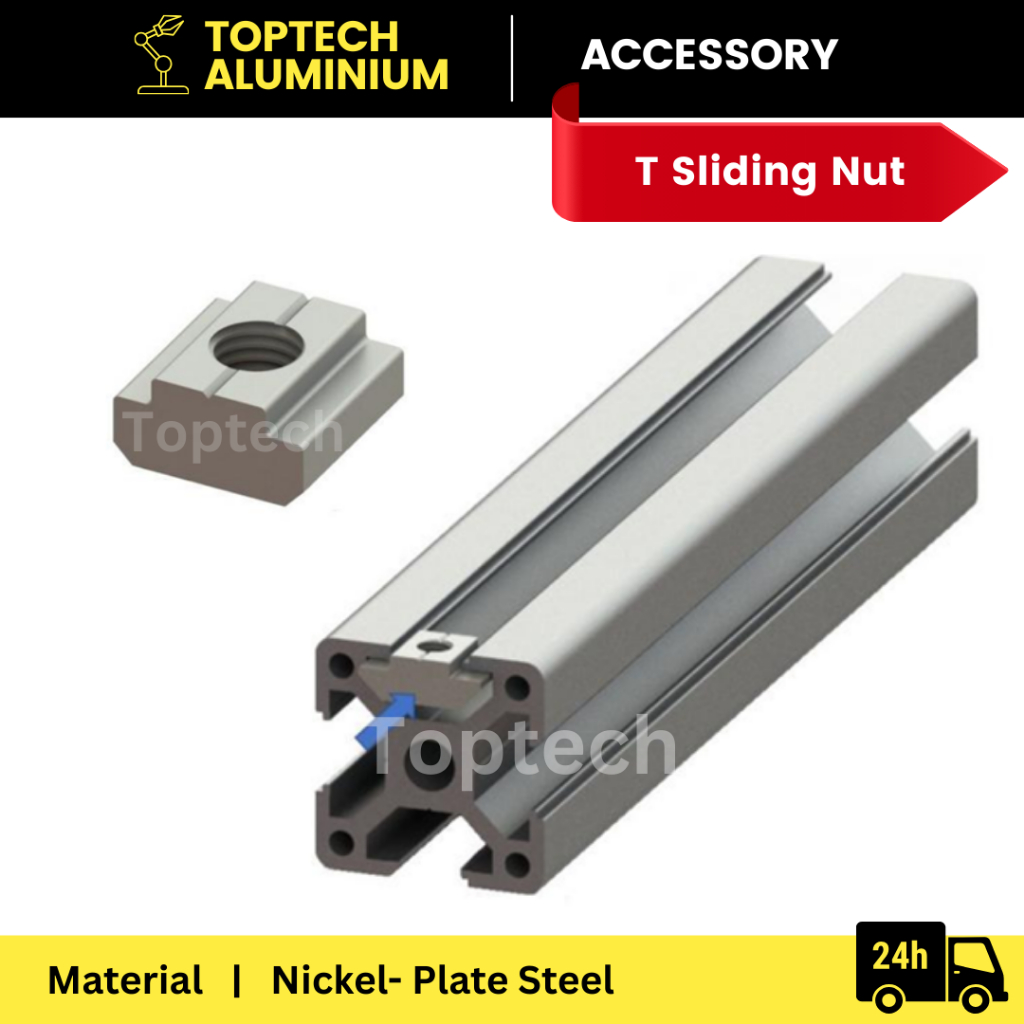 [Ready Stock/Fast Delivery] T sliding nut T slot nut T sliding block slot block square aluminium ...
