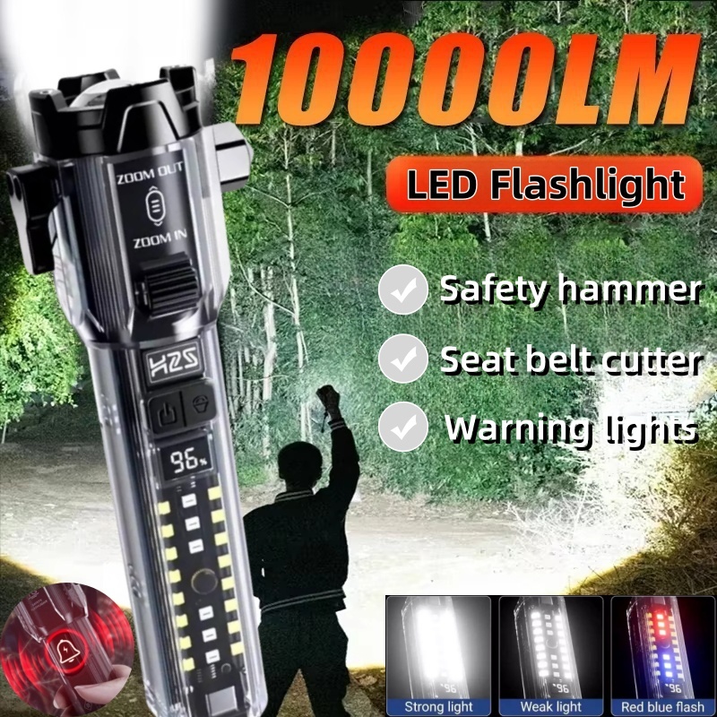 Super Bright Powerful LED Flashlight Rechargeable Led Flashlight With ...