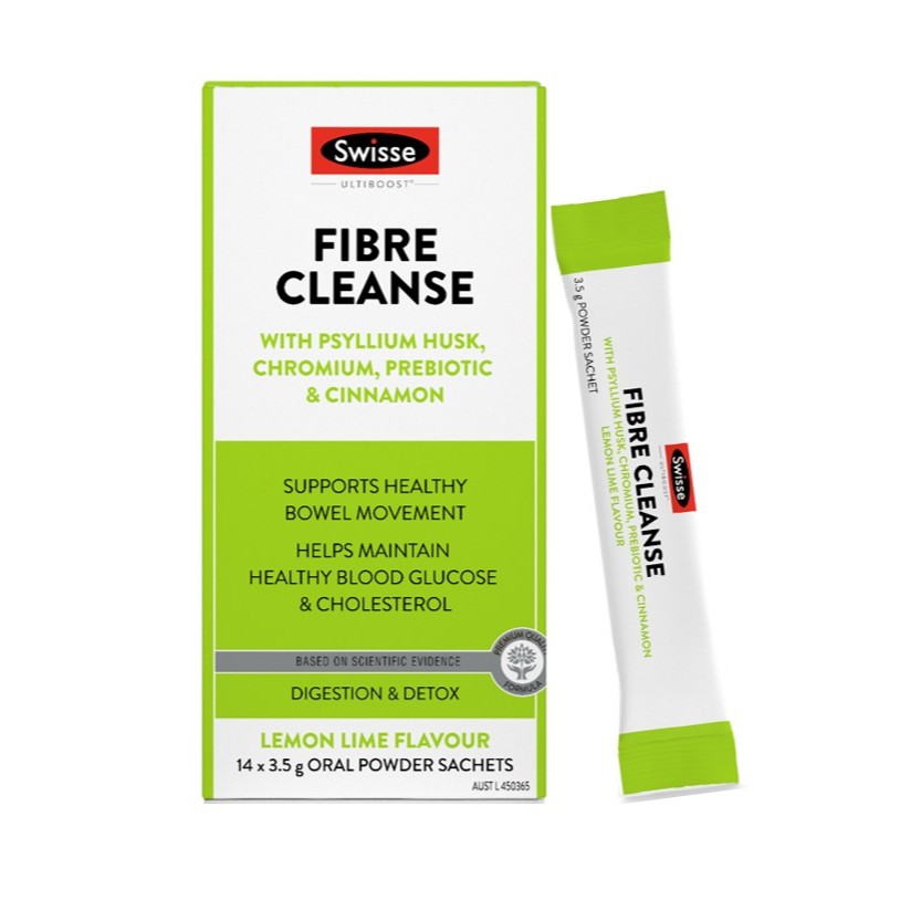 (Expiry FEB 2027) Swisse Ultiboost Fibre Cleanse 14 x 3.5g Oral Powder ...