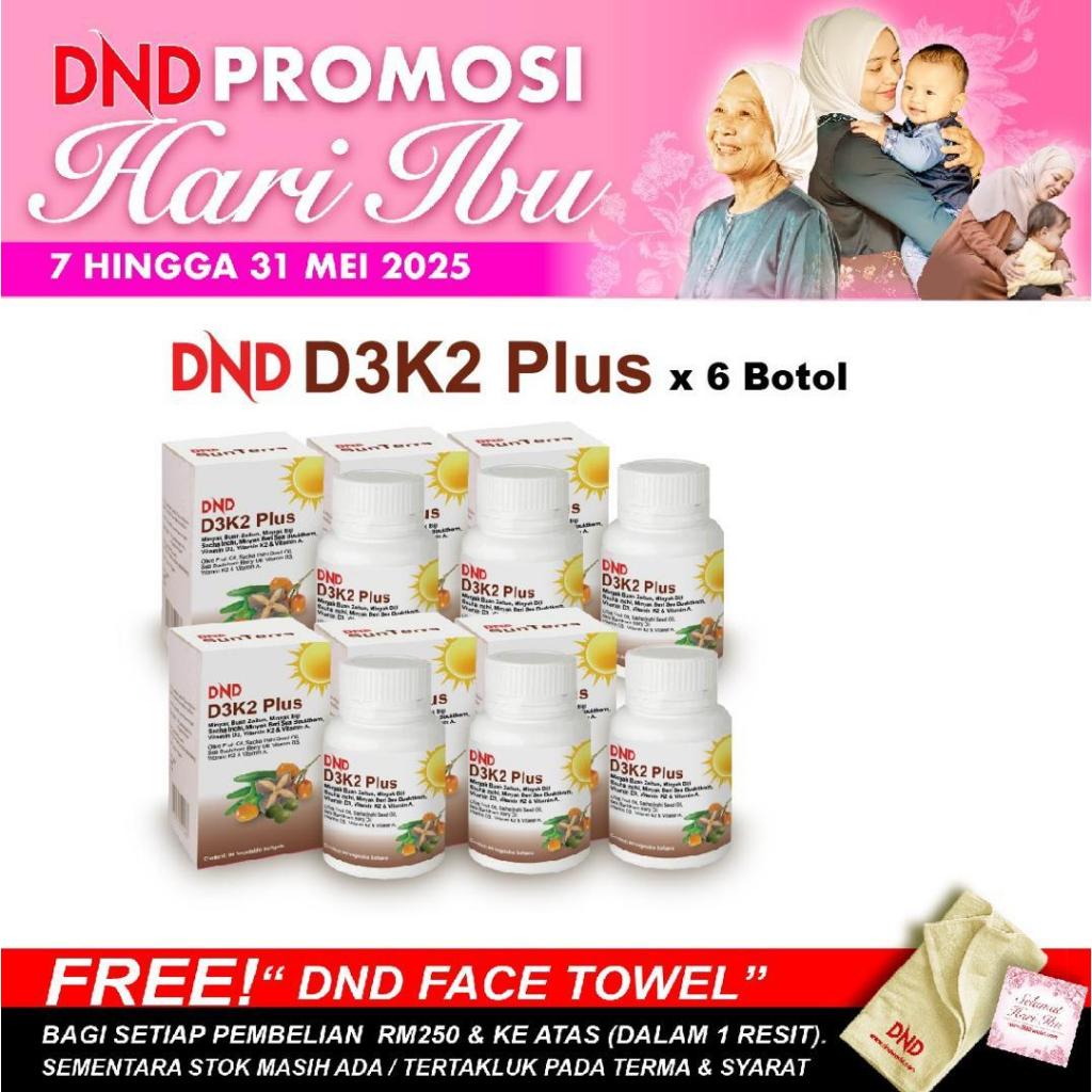DND D3K2 softgel (6 Botol x 60 Biji) | Shopee Malaysia