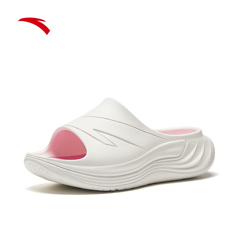 ANTA Women Basic Slippers Slippers 1225C8528-5 -Ivory White/Lotus Pink ...